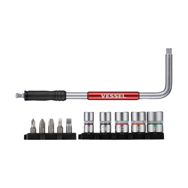 【発売日：2025年05月21日】特長●前にスライドでビット、後ろにスライドでソケット、ソケットもビットも使える2WAYドライブ●首振りドライブ・回転グリップで軽快に早回し●本締めは短軸側で用途●各種整備、組立・分解、一般作業に仕様●全長(...