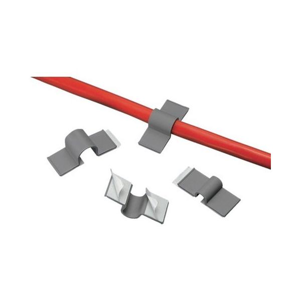 【発売日：2022年06月20日】【商品詳細】●両面テープが両側についており、しっかりと固定できます。●電線、コード、チューブなどの固定に。●色：グレー●縦(mm)：16.0●横(mm)：33.0●高さ(mm)：5.8●最大結束径(mm)：...