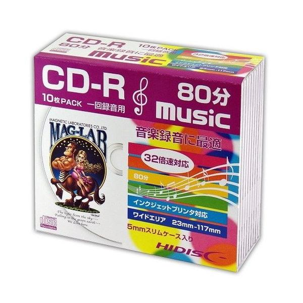 【発売日：2019年06月14日】CD-R 音楽用5mmスリムケース10P32倍速対応
