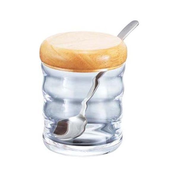 【発売日：2017年02月13日】エムタカ ガラス製シュガーポット No.8110 PSYC901 JANコード 4968553140108●メーカー品番:NO8110●直径×高さ(mm):72×90●材質：本体；ガラス　フタ；木　スプーン...