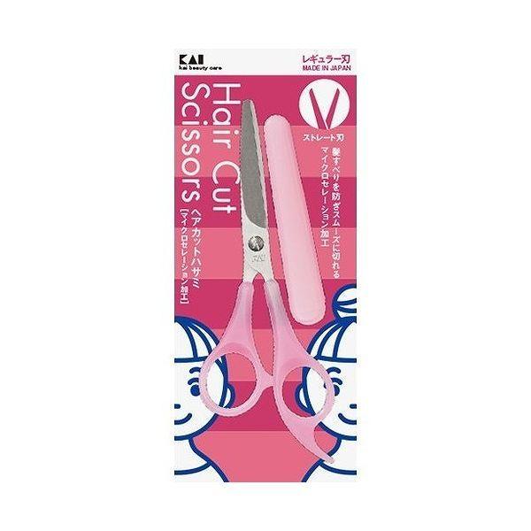 【発売日：2021年02月05日】貝印 ヘアカットハサミ キャップ付 KQ3046JANコード：4901601282856【商品詳細】刃すべりを防ぎスムーズにくれるマイクロセレーション加工を施したヘアーカットハサミです。≪スペック≫■パッケ...