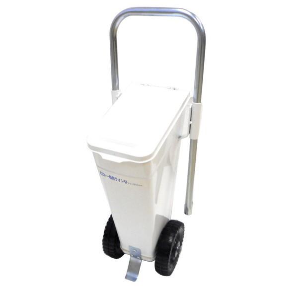 【発売日：2017年11月10日】【商品詳細】用途：ライン引きライン幅：50mm容量：4.5L柄：伸縮式伸縮長：600mm〜810mmタイヤ径：135mmタイヤ：2輪仕様：スタンド付材質本体：スチール日本製
