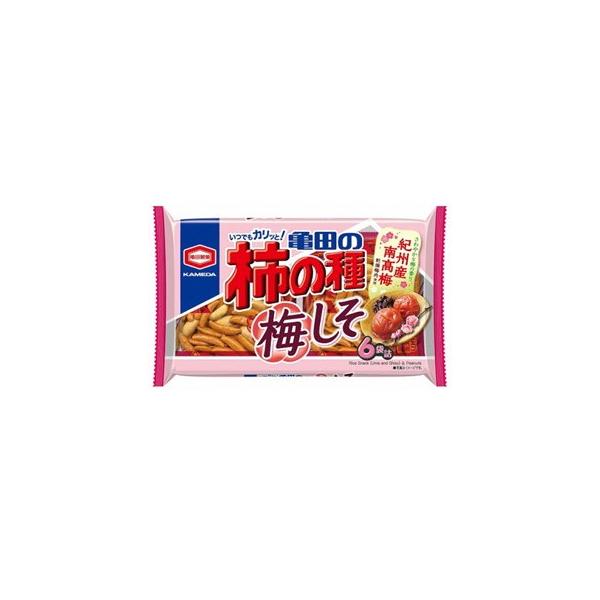 【発売日：2023年05月23日】【商品説明】紀州南高梅の乾燥梅肉使用。梅しその味わいが、おやつにピッタリ。●原材料(アレルギー表記含む)うるち米粉（国産）、でん粉、ピーナッツ（ピーナッツ、植物油脂、食塩）、しょうゆ、梅しそシーズニング、砂...