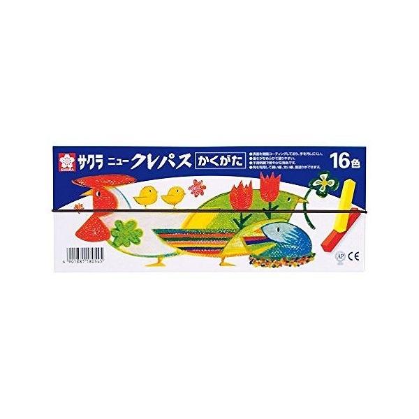 【発売日：2017年05月25日】サクラ ニュークレパス角型 NEP16JANコード：4901881180545男女共用不透明で被覆力が強く、色ケント紙にも鮮やかに発色する。つき・のびのよさ、重色・混色が容易●ニュークレパス16色セットニュ...