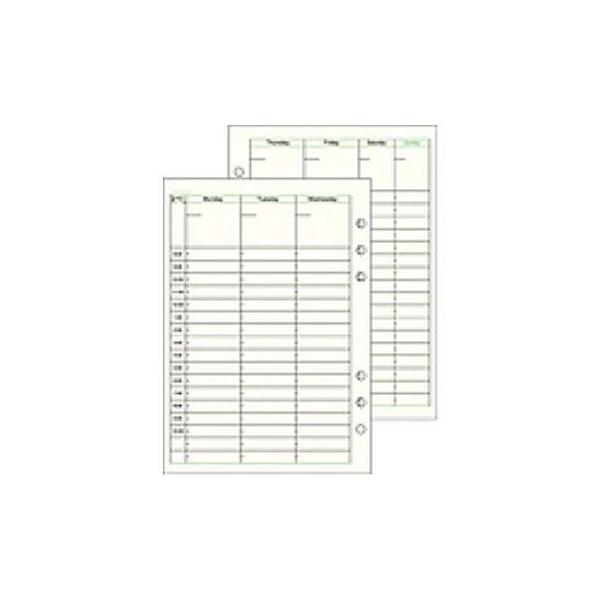 【発売日：2017年05月25日】レイメイ リフィル ウィークリーD DAR292JANコード：4902562246208入数：20枚入時間目盛付きA5サイズ週間予定表：年月から年月対応。予定欄：週間バーチカル見開き式。