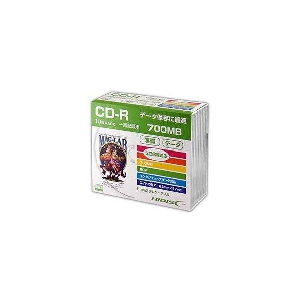 【発売日：2018年12月12日】磁気研究所 データ用 CD-R 700MB 5MM 10P HDCR80GP10SC 1個JANコード：4984279110508◆データ保存に最適、700MB◆52倍速対応データ用CD-R◆スリムケース1...