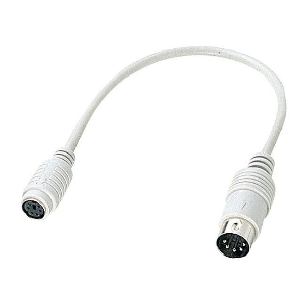 【発売日：2017年06月05日】【商品詳細】DOS/Vパソコンのキーボードのコネクタを変換するケーブル。●ミニDIN6pinのキーボードをDIN5pinコネクタに変換可能。●焼却配慮パッケージ非塩ビ素材を使用していますので焼却時に有害な物...