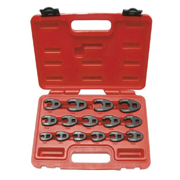 【発売日：2018年01月24日】【商品詳細】●ケース寸法(mm)：235ｘ300ｘ50●差込角(”SQ)：3/8(8〜19mm)・1/2(21〜24mm)●ブレーキ周りの整備に最適。●15サイズ入りのクローフットレンチセット。●ケース付き...