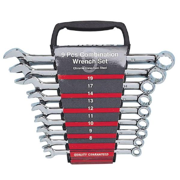 【発売日：2018年01月24日】【商品詳細】●ミラー仕上げのメッキが美しいコンビネーションレンチセット。●壁掛・持ち運び兼用ホルダー付き。コンビレンチ：8・9・10・11・12・13・14・17・19mm(30208・30209・3021...