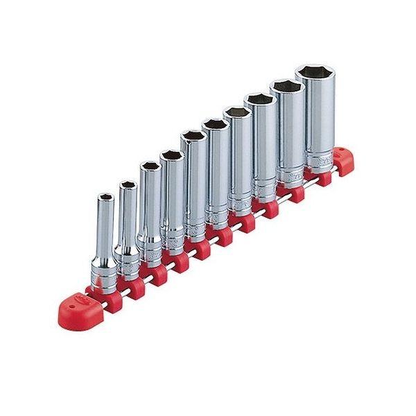 【発売日：2018年06月28日】【商品詳細】●差込角(sq.)：9.5●質量(kg)：1.2●5コ組の六角ディープソケットです。六角ディープソケット(B3L-07・08・10・12・13・14・15・17・19・22)、ソケットホルダー1...