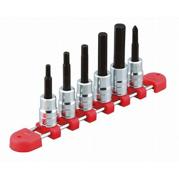 【発売日：2018年06月28日】【商品詳細】●差込角(sq.)：9.5●重量(g)：405●ビットの交換が可能です。●差込角9.5sq.のヘキサゴンビットソケットセットです。ヘキサゴンビットソケット(BT3-04・05・06・08・10)...