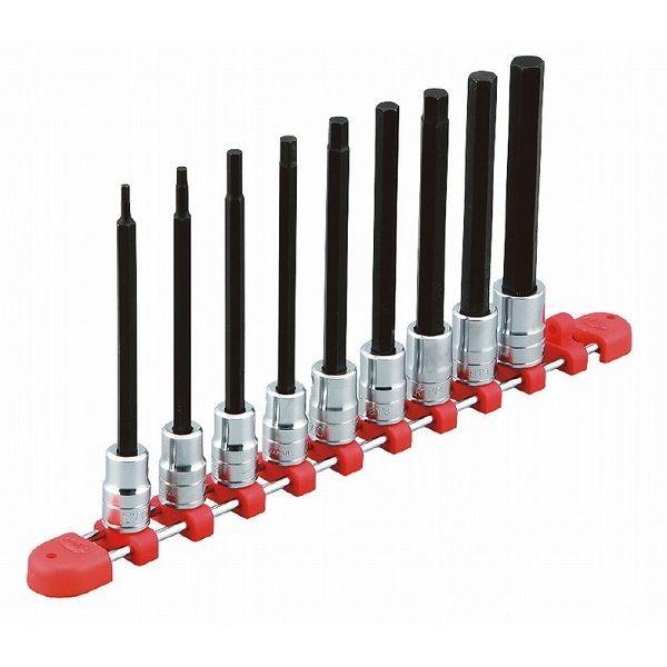 【発売日：2018年06月28日】【商品詳細】●差込角(sq.)：9.5●重量(g)：945●ビットの交換が可能です。●ロングタイプ●差込角9.5sq.のロングヘキサゴンビットソケットセットです。ロングヘキサゴンビットソケット(BT3-03...