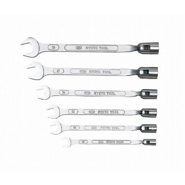 【発売日：2018年06月28日】【商品詳細】●重さ(g)：800●フレックスソケットスパナ6本組セットです。●十二角タイプです。フレックスソケットスパナ(FBS-10・12・13・14・17・19)