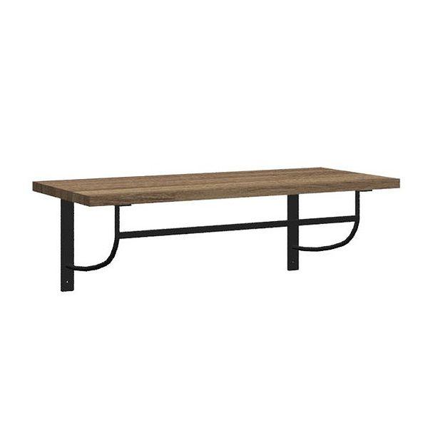 【発売日：2023年09月01日】【材質】フレーム：アイアン、棚板：天然木（アカシア材）【参考耐荷重】棚15kg、ハンガー3kg