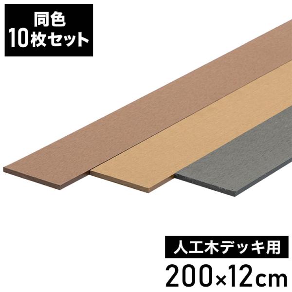 【発売日：2023年08月03日】■商品サイズ幅12 x 奥行200 x 高さ1cm■素材木粉：約60％ポリエチレン：約30％顔料・添加剤(炭酸カルシウム)：約10％■特徴DIYウッドデッキ用幕板 10枚セット■備考当商品は部材カットを含め...