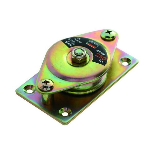 【発売日：2022年06月17日】【商品詳細】●シンプルで安価な固定滑車です。●プラスドライバー１本で、ロープを途中からでも装着できます。●荷役搬送作業やロープガイドとして。●基本使用荷重(t)：0.125●車径(mm)：50●最大使用ロー...