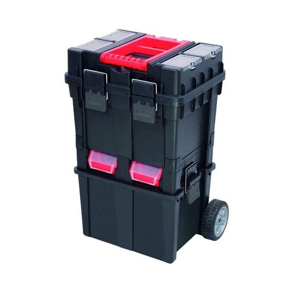 【発売日：2022年06月17日】【商品詳細】●フタに壊れにくいポリカーボネート製の小物入れ付きで、中身が見やすいクリアタイプです。●本体を二つに分けて使用出来ます。●本体に４つのパーツケースが付いています。●キャスター付きで持ち運びに便利...