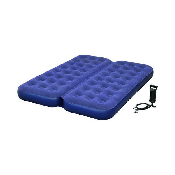 【発売日：2022年06月17日】【商品詳細】●防災用品やレジャー用品として使用できるダブルサイズの簡易エアーベッドです。●簡単設置、コンパクト収納、いざという時すぐ使えます。●肌触りがよい表面加工と、厚さ22ｃｍのボリュームで固い床でも底...