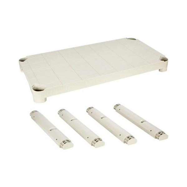 【発売日：2022年06月23日】【商品詳細】●脚は棚板内にワンタッチで収納可能です。●（棚1枚につき脚4本収納可能）●棚板表面にシボ加工をほどこし、荷物のズレを防止します。●脚側面、棚板側面等にもシボ加工をほどこしたことにより、高級感ある...