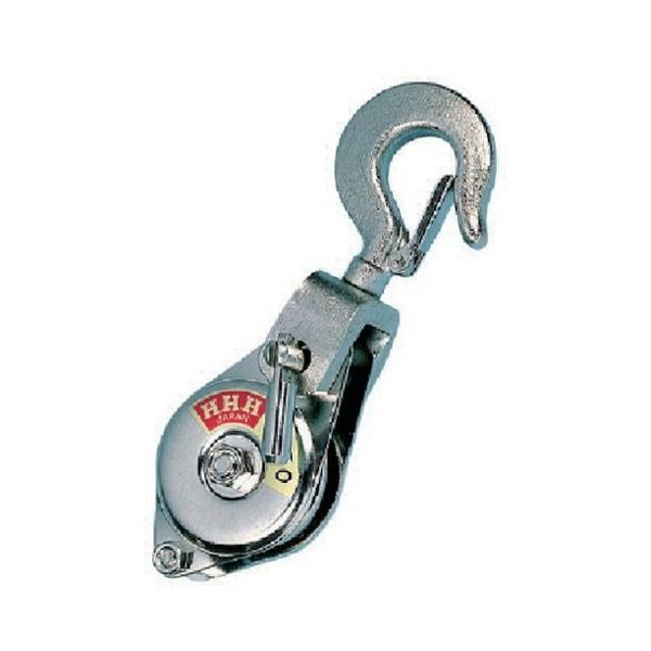 【発売日：2022年06月20日】【商品詳細】●頭部は脱着出来ますのでロープの途中からでも装着できます。●シーブはベアリング入です。●ロープを通し、荷物などの吊り上げや引っ張り作業に。●基本使用荷重(t)：0.35●車径(mm)：75●最大...