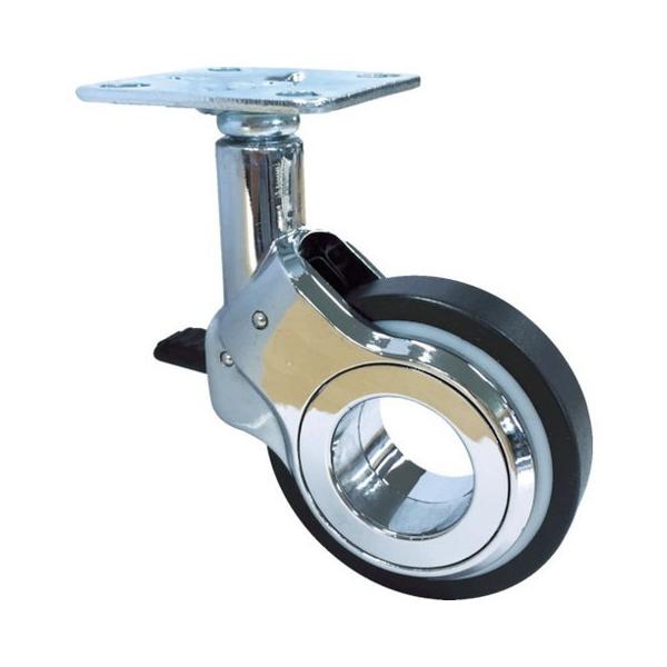 【発売日：2022年06月20日】【商品詳細】●車輪中央部が空洞になっているデザイン性の高いキャスターです。●ほこりなどが溜まりにくい形状にもなっています。●シェルフ箪笥、ワイヤ家具、イス、デザインカートのホイールに使われます。●許容荷重(...