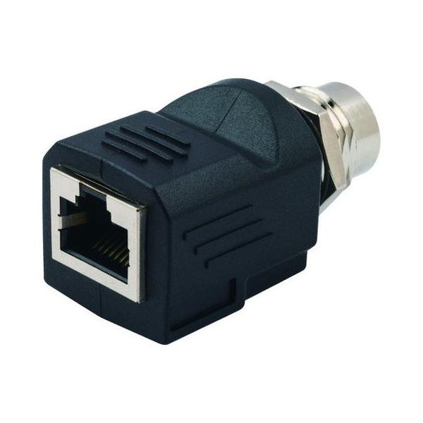 【発売日：2022年06月20日】【商品詳細】●制御盤の外板に取付可能な、ＲＪ４５⇔Ｍ１２（Ｄコードタイプ）変換アダプタです。●ＲＪ４５（制御盤内）からＭ１２（制御盤外）に変換する際に。●Cat5までの伝送規格に適合●IP20(RJ45勘合...