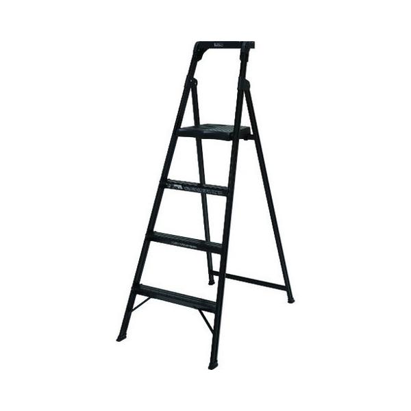 【発売日：2022年06月20日】【商品詳細】●回転収納トレー付（トレー耐荷重5kg）で作業に便利です。●トレーには電球や工具を置ける穴や蛍光灯を置けるくぼみが付いています。●空間になじむオールブラックタイプです。●店舗什器等様々なシーンで...