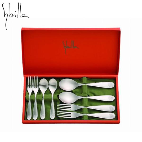 【発売日：2023年11月21日】■商品説明洗練されたソリッドと和モチーフのデザイン。女性デザイナーシビラがデザインするカトラリーセット。日本の着物をイメージしクロスするラインは帯がモチーフになっています。シビラの感性から生まれる花にも似た...