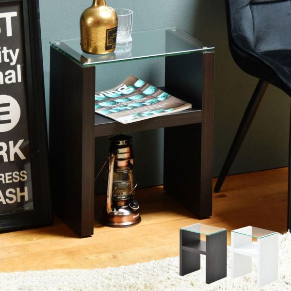 【発売日：2023年03月20日】■商品説明まるでオブジェのようなデザインと、高級感あふれるガラス天板が上質なモダン空間を演出してくれるサイドテーブル 圧迫感なくすっきりとお部屋に置けて、幅広いシーンを印象的に演出していただけます。 天板に...