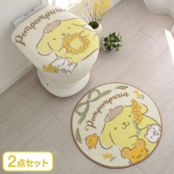 【発売日：2024年05月01日】■商品サイズトイレ蓋カバー (洗浄暖房用) 約40×44cm以下トイレマット 約55ｘ55cm■素材蓋カバー表側：パイル/ポリエステル100％、基布メッシュ部分/ポリプロエピレン100％、不織布/ポリエステ...