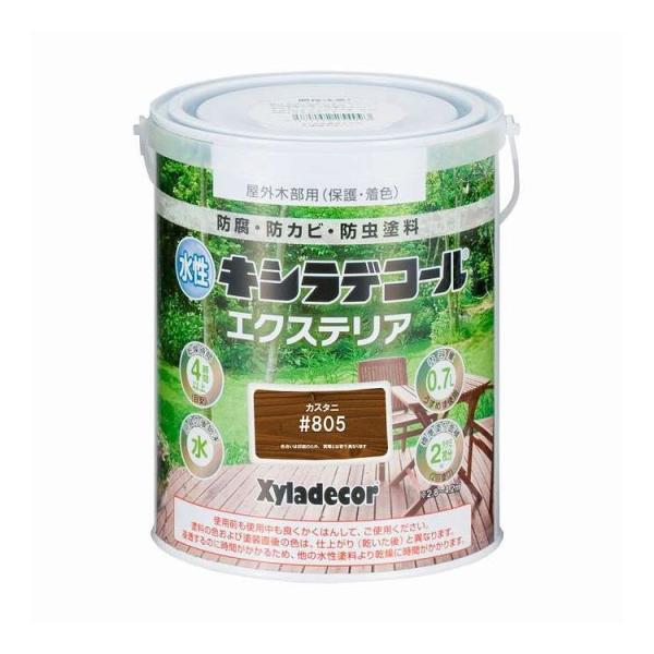 【発売日：2026年01月21日】【商品情報】●防腐・防カビ・防虫塗料。●においが少ない水性タイプ。●木目を生かした半透明仕上げ。●屋外木部用(保護・着色)。●乾燥時間の目安:4時間以上。