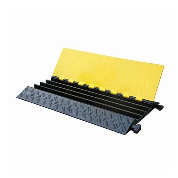 【発売日：2026年01月21日】【商品情報】●ケーブル、コード、パイプ、ホース等を収納して保護するプロテクターです。●重くてズレにくい構造です。●視認性が高いツートンカラーです。●溝サイズと溝数:W40×H30mm×4本。●耐荷重:18トン。