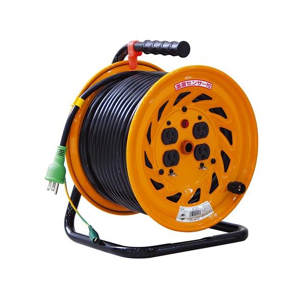 【発売日：2018年02月19日】【用途】屋内用100V一般型ドラム。【機能・特徴】自動復帰型センサーが付いています。アースピンが自然に倒れ、2Pコンセントも簡単に使えるポッキンプラグ付きです。【仕様】●電線：VCT2.0×3芯×50m。●...