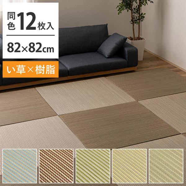 【発売日：2025年06月20日】【商品説明】天然い草×樹脂素材。調湿効果や抗菌性など、天然い草の自然の機能や風合いはそのままに、丈夫な樹脂パイプを織り交ぜることで耐久性をアップ!異なる素材のいい性質を残したハイブリッド置き畳。樹脂パイプは...