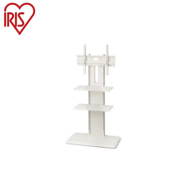 【発売日：2023年10月11日】【商品説明】■お部屋の空間を有効活用でき、お部屋になじみやすい木目調デザインで、おしゃれなインテリアにもなるスタンドテレビ台です。■棚板・テレビ本体は、お好みに合わせて細かく高さ調節できます。■ケーブルホル...