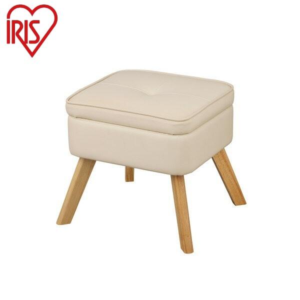 【発売日：2023年10月11日】【商品説明】■脚部に天然木を使用した収納付きのオットマンです。■レザー調生地を使用しています。■お部屋に高級感を与えます。■収納スペースは小物収納に便利です。■回転チェアと併用する、オットマンとして使用でき...