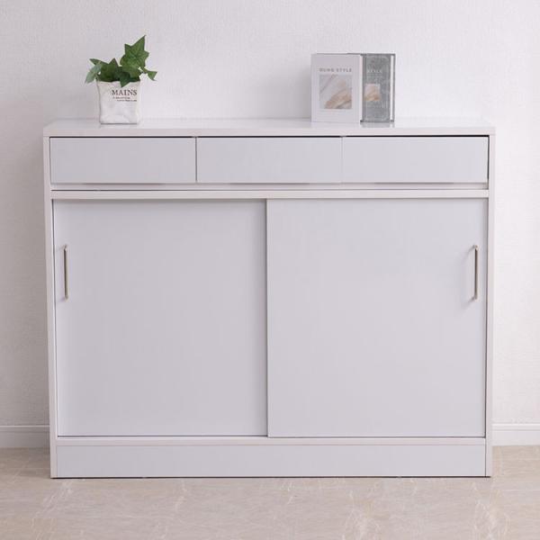 【発売日：2025年09月08日】ハイグロスホワイト仕様！白が際立つ【SIRO】シロシリーズ。薄型スリム設計でデッドスペースを造り付けの様なスッキリとしたデザインで大量収納が可能。スリムチェストタイプは細かく分かれた4杯の引出しが雑多になり...