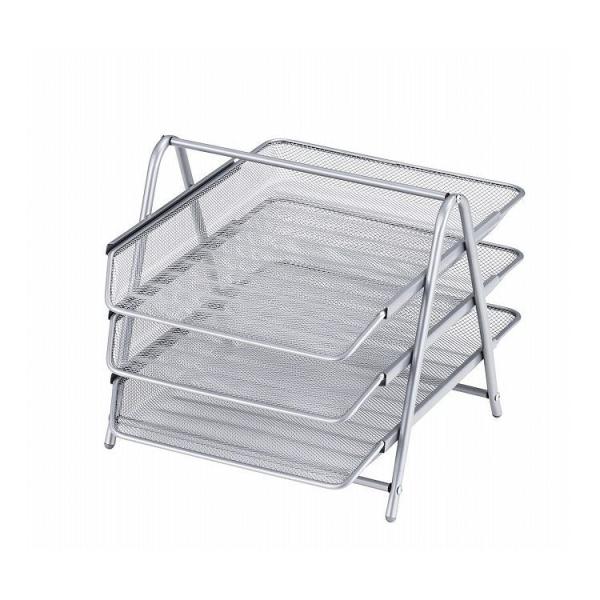 【発売日：2021年08月05日】【商品説明】●シンプルなデザインのスチール製トレー。●A4サイズの書類が収納できます。■製品サイズ(約)：幅297ｘ奥行355ｘ高さ267mm■材質：・本体:スチール(粉体塗装)・脚キャップ:PP■原産国：中国