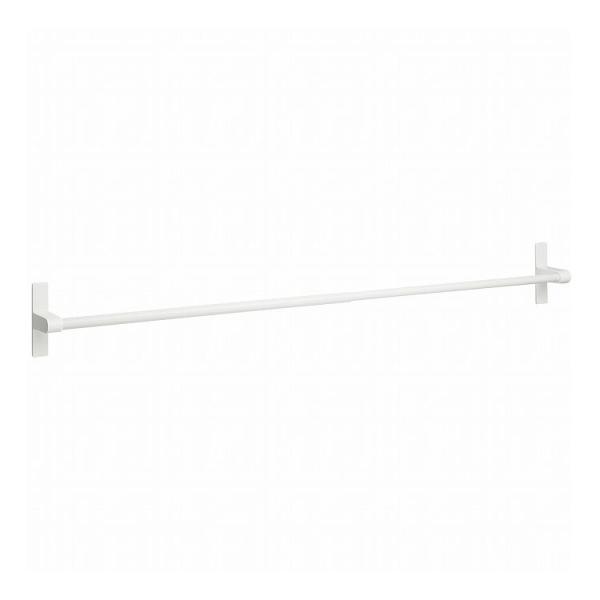 【発売日：2024年02月08日】浴室内などにもつけられる、水に強い強力粘着テープを使用。サイズ（約）幅44.5〜80×奥行5.6×高さ9cm材質:パイプ/ステンレス鋼管(樹脂コーティング)　支持部/スチロール樹脂耐荷重（約）:1kg