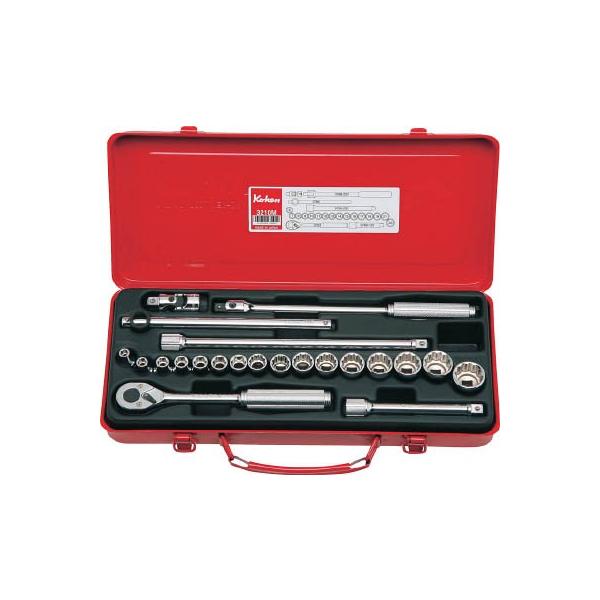 【発売日：2015年08月21日】【メーカー型番】3210M【JANコード】4991644234042【ブランド】コーケン【特徴】●あらゆる機械整備に最適なソケットレンチセットです。【用途】【仕様】●差込角(mm):9.5●ソケット内容(m...