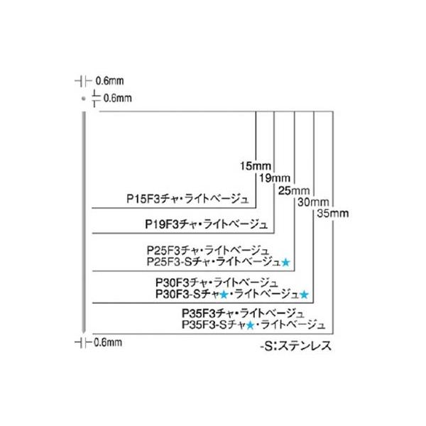 【発売日：2015年08月21日】【メーカー型番】P35F3-LIGHT BEIGE【JANコード】4902870680763【ブランド】ＭＡＸ【特徴】●ピンネイラ用ピンネイル（ライトベージュ）【用途】【仕様】●適合ネイル頭径×胴径×長さ(...