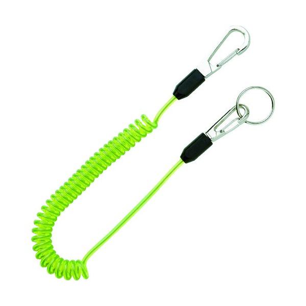 【発売日：2019年05月21日】【商品詳細】●ナスカン部に独自のコンパクトな樹脂金具を採用しています。●ワイヤーとポリウレタンがはく離しない一体成型加工品です。●高所作業での工具落下防止に。●工具、軽量小物の紛失防止に。●最大長さ(mm)...