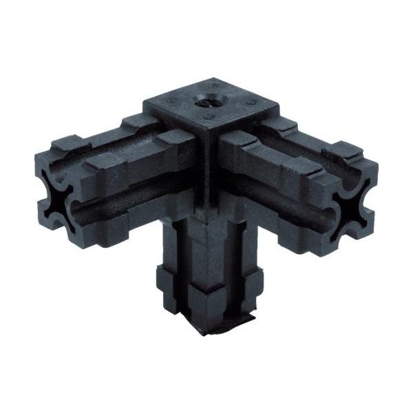 【発売日：2018年04月16日】【商品詳細】●２５角アルミフレーム用のジョイント部材です。●打ち込み式で樹脂を削りながらはめ込みます。●オリジナルサイズの棚・間仕切りなどの製作に。●幅(mm)：24●高さ(mm)：25●摘要：M8ボルト穴...