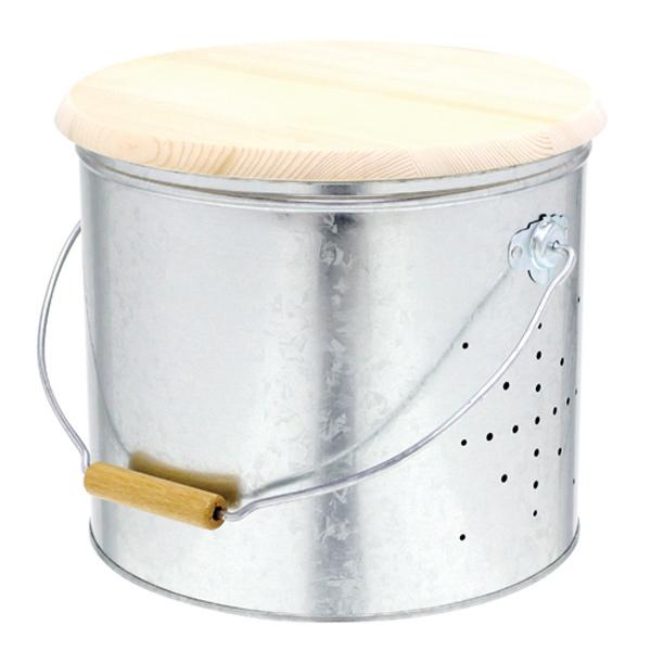 【発売日：2021年01月27日】●じゃがいもや玉ねぎ、人参など根菜類の収納にぴったりの野菜ストッカーです。●食材の保管に適したトタン素材の本体には通気用の穴をあけ、フタはひのき材を使用。●ひのきの調湿・芳香によって野菜の鮮度維持が期待でき...