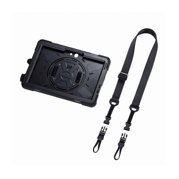 【発売日：2020年10月20日】【商品説明】●360度回転するハンドル、スタンド付きの耐衝撃ケースです。●スタンドは横置き、縦置きの両方に対応しています。●耐衝撃素材で、Surface Go2を外部からの衝撃から守ります。●着脱可能なショ...