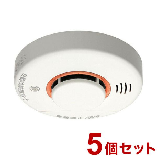 【発売日：2025年07月25日】※このページは【5個セット】の販売ページです従来比で約25%で薄くなったスリムタイプの煙感知式の住宅用火災警報器。※住宅用火災警報器は、火災を警報音で知らせるものです、消火装置や火災防止機器ではありません。...