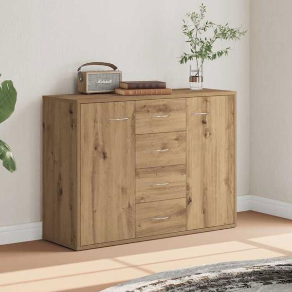 【発売日：2025年07月28日】ミニマリストの魅力を備えたこのサイドボードは、さまざまな要件を満たし、お部屋を理想的に引き立てます。安定した耐久性のある素材:エンジニアードウッドは、湿気、反り、割れに強い滑らかな表面を持つ耐久性と安定性の...