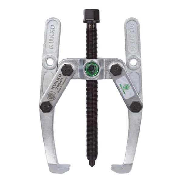 【発売日：2017年11月02日】【商品詳細】●ギア、プーリー等の引き抜き用として強力なプーラーです。●操作中にアームが自動的に締まります。●2本アームプーラーは狭い場所での使用に最適です。●外抜き能力(mm)：60-150●アーム長深さ(...