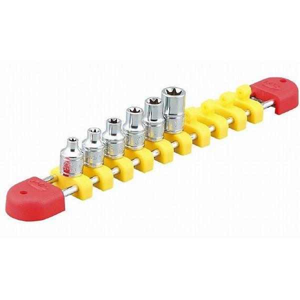 【発売日：2018年06月28日】【商品詳細】●差込角(sq.)：6.3●重量(g)：125●差込角6.3sq.のE型トルクスレンチ6コ組セットです。E型トルクスレンチ(B2-E4・E5・E6・E7・E8・E10)、ソケットホルダー10コ用...