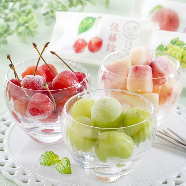 【発売日：2026年03月13日】【商品詳細】山形県産の佐藤錦・シャインマスカット・白桃の食べ頃の美味しさをそのまま急速冷凍で閉じ込めたフローズンデザートです。シャリッとした食感、トロッとした口溶けをお楽しみいただけます。個包装なので、食べ...